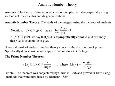 ppt “on the number of primes less than a given magnitude” powerpoint