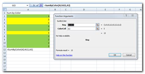 Vba Code To Sum Cells By Color Easy 4 Steps