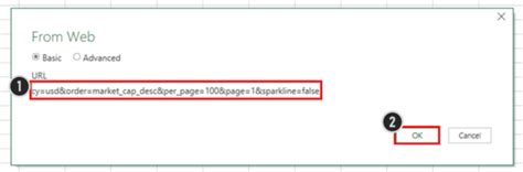 Excel To Fetch Crypto Market Data With Api Queries Web Edge