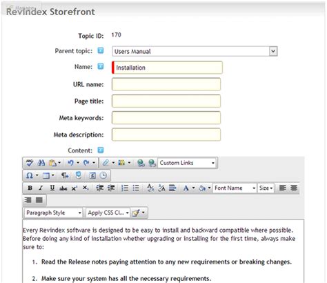 Revindex Resources Knowledge Base Topic