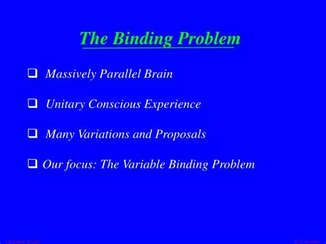 Ppt The Binding Problem Powerpoint Presentation Free Download Id