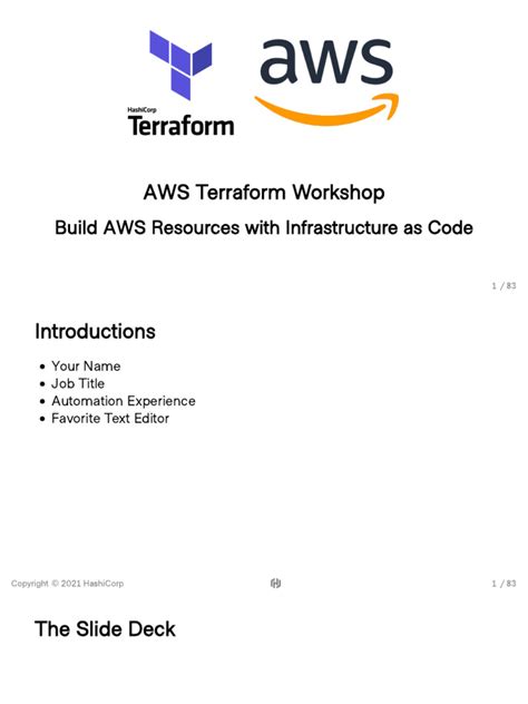 introduction to terraform oss on aws 1 pdf cloud computing command line interface