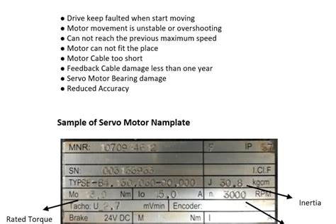Servo Motor And Cable Selection Allen Bradley