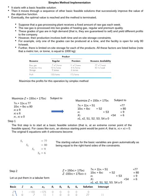 Unit 5 2 Constrained Optimization Simplex Method Pdf Variable