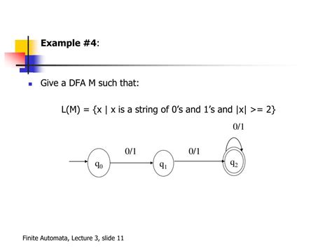 Ppt Lecture Three Finite Automata Powerpoint Presentation Free