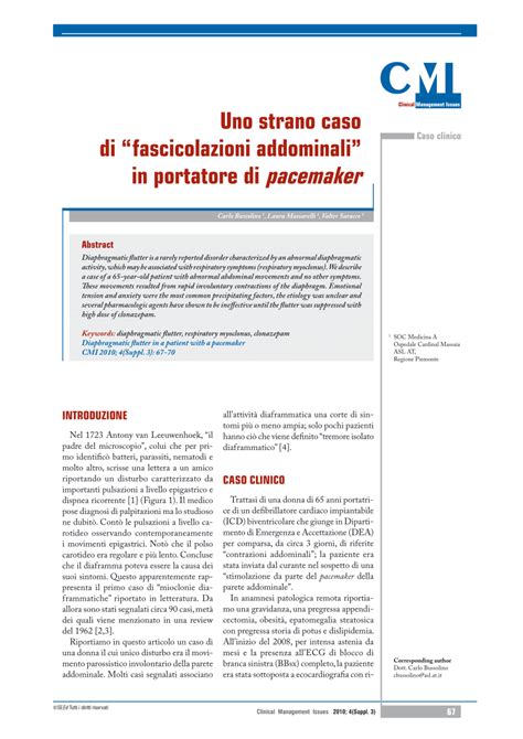 Pdf Diaphragmatic Flutter In A Patient With A Pacemaker