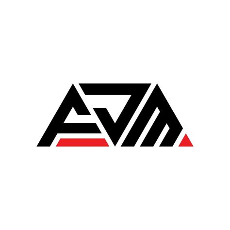 Fjm Triangle Letter Logo Design With Triangle Shape Fjm Triangle Logo