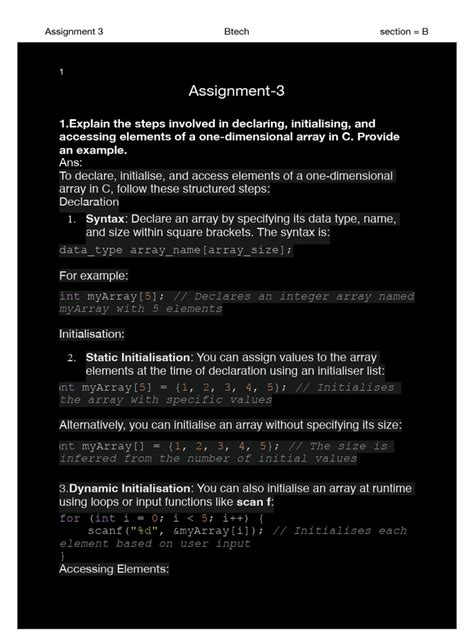 Assignment Of C Programming Pdf Integer Computer Science Computing