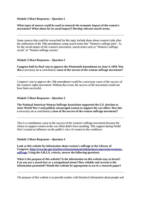 Module 3 Short Responses Module 3 Short Responses Question 1 What Types Of Sources Could Be