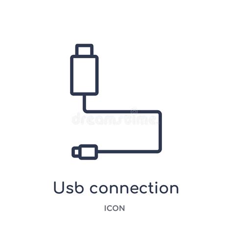 Linear Connection Icon From Customer Service Outline Collection Thin Line Connection Vector