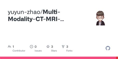Github Yuyun Zhao Multi Modality Ct Mri Registration