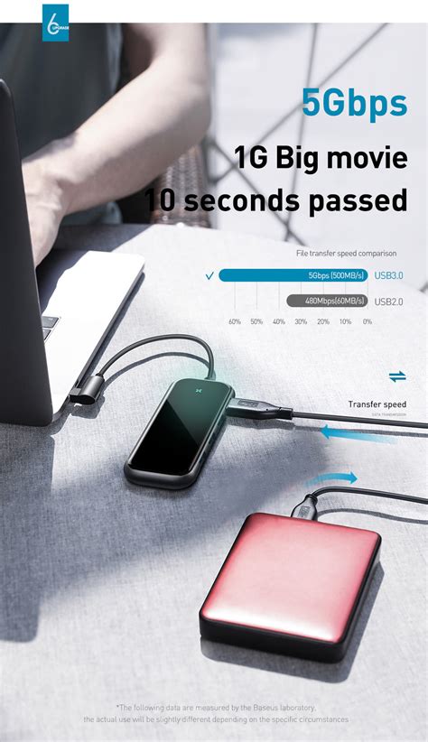 Baseus Multi Functional Hub Type C To Xusb Pd Deep Gray Smartkoshk Stores