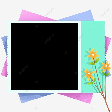 Borde De Color Png Borde De Dibujo Decoración Decoración Vegetal