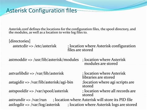 Ppt Asterisk Configuration Files Powerpoint Presentation Free Download Id3739895