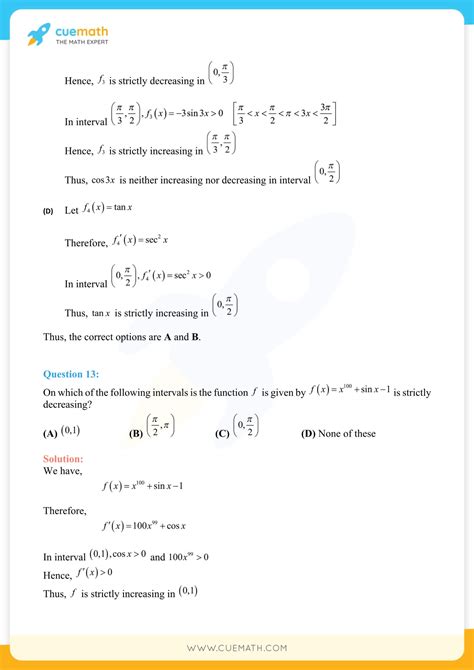 Ncert Solutions For Class 12 Maths Chapter 6 Exercise 6 2 Application Of Derivatives