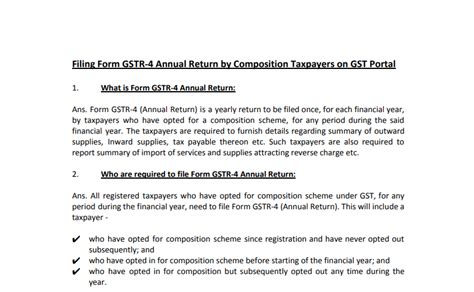 Filing Form GSTR Annual Return By Composition Taxpayers On GST Portal CONSULTEASE COM