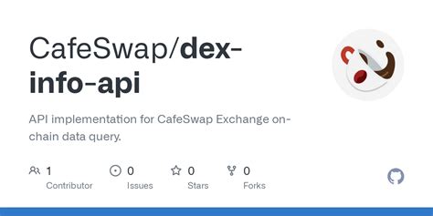 Github Cafeswap Dex Info Api Api Implementation For Cafeswap Exchange On Chain Data Query