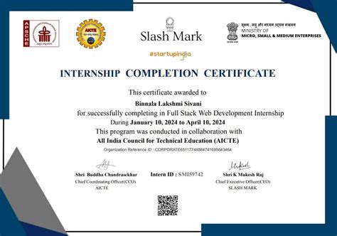 Shivani Binnala On Linkedin Internship Fullstackdevelopment Aicte Webdevelopment