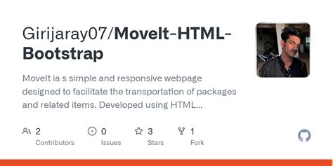Github Girijaray Moveit Html Bootstrap Moveit Ia S Simple And Responsive Webpage Designed