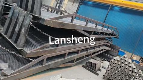 Lansheng Mobile Load Ramp Loading Ramp Loading Dock Ramp Scissor Lift
