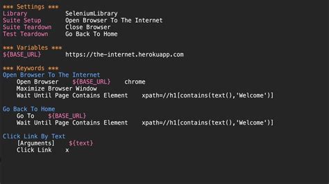 Click Link Robotframework Youtube