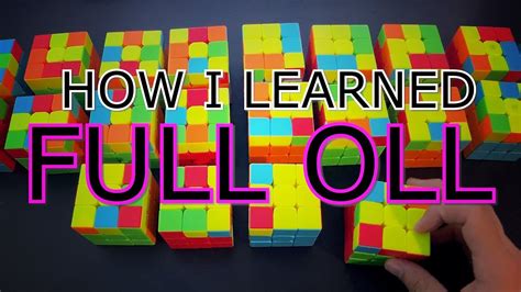 How I Learned Full OLL Rubik S Cube Tips YouTube