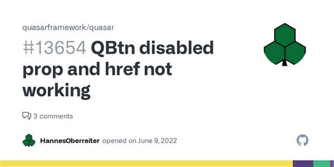 Qbtn Disabled Prop And Href Not Working · Issue 13654