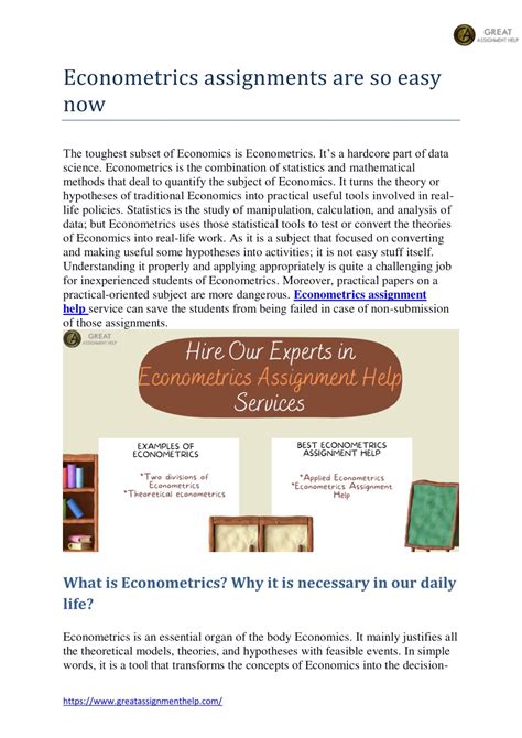 Ppt Econometrics Assignments Are So Easy Now Powerpoint Presentation