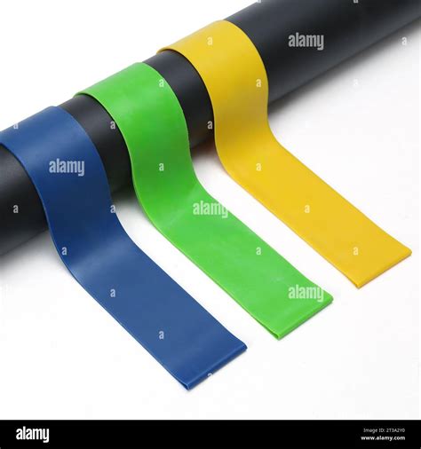 Rubber Loop Bands For Stretching Workouts Stock Photo Alamy