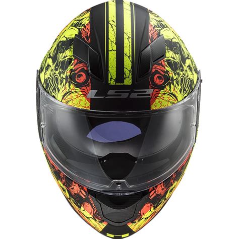 Casco Ls2 Stream Evo Throne Negro Amarillo — Totmoto