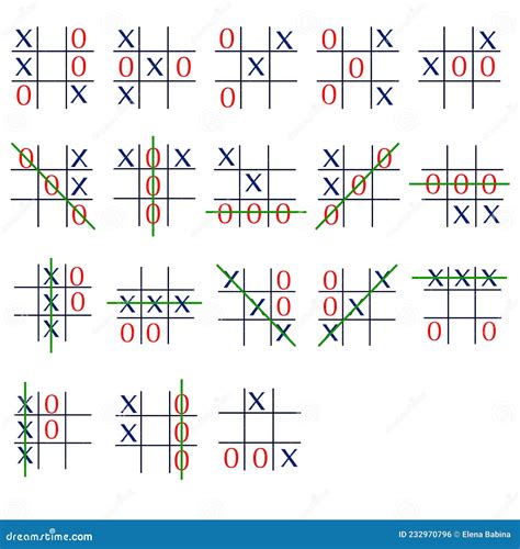 Tic Tac Toe Vector Illustration Stock Vector Illustration Of Game Cross 232970796