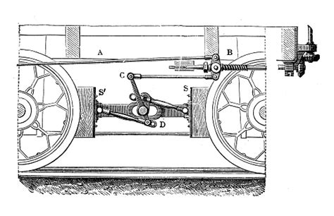 과학적 발견 실험 및 발명의 골동품 그림 증기 기관차 기관차 브레이크 기차에 대한 스톡 벡터 아트 및 기타 이미지 기차 브레이크 비상 브레이크 Istock