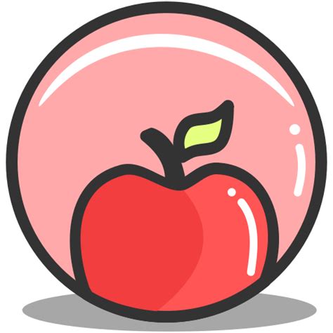 图标元素 简约卡通红色石榴图标元素 好图网