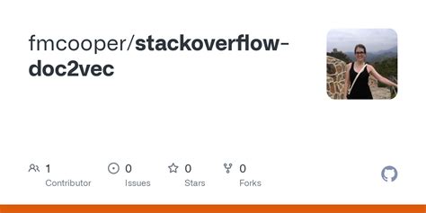 Github Fmcooperstackoverflow Doc2vec