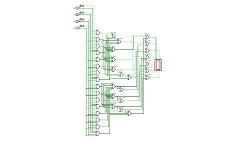 Circuitverse Binary To Hex 4 Bit Seven Segment Display