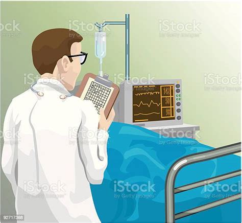 หมอการ์ตูนมองผ่านแผนภูมิผู้ป่วย ภาพประกอบสต็อก ดาวน์โหลดรูปภาพตอนนี้ การฉีดเข้าหลอดเลือดดำ