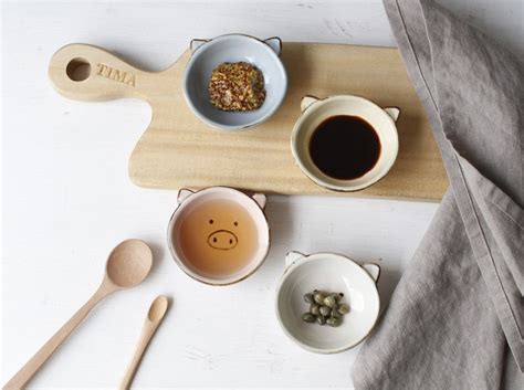 꾸미까 Ggumigga 남승일도자기 돼지 깊은 종지 4color 꾸미까 예쁜 종지