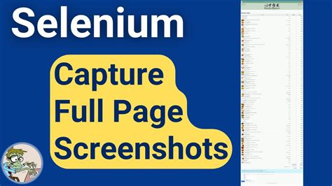 How To Capture Full Page Or Full Length Element Screenshots In Selenium