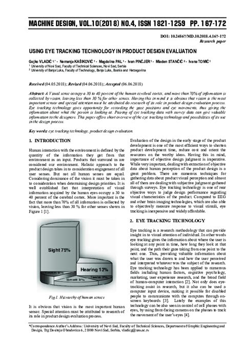 Pdf Using Eye Tracking Technology In Product Design Evaluation