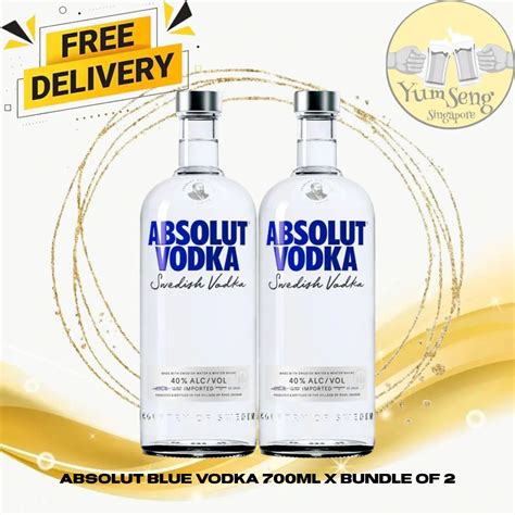 Absolut Blue Vodka 700ml Bundle Of 2 Shopee Singapore