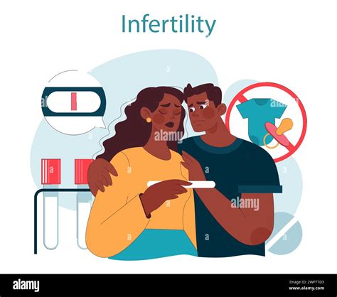 Infertility Distraught Couple Facing Infertility Challenges Negative