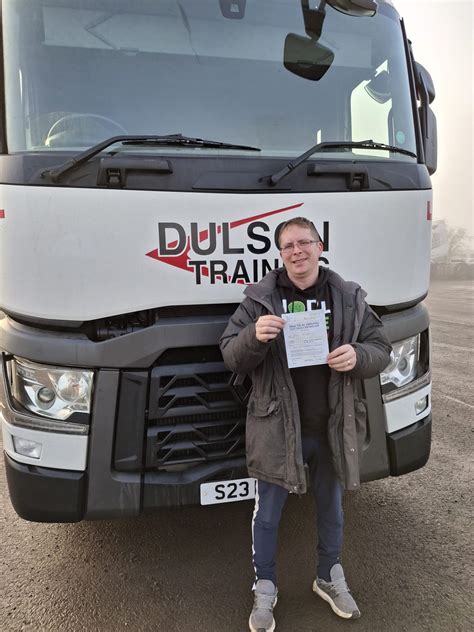 Dulson Fully Funded Hgv Training And Secures A New Career
