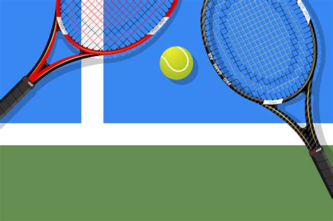 잔디밭 테니스 라켓은 테니스 코트 평면도 테니스 토너먼트 포스터 벡터에 공 근처 거짓말 Championship에 대한 스톡 벡터 아트 및 기타 이미지 Istock