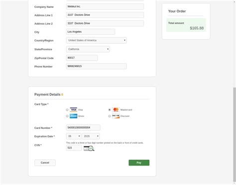 Magento 2 Cybersource Payment Secure Acceptance Module Webkul