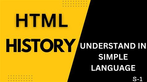 html history what is html html program youtube