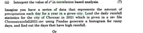 Ii Interpret The Value Of R2 In Correlation Based Analysisimagine Yo