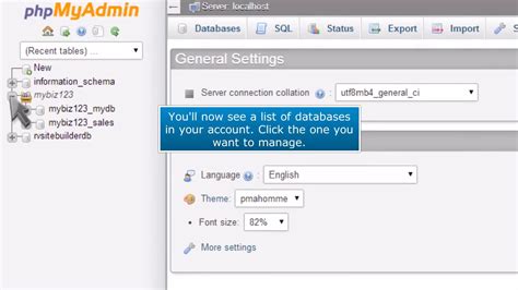 How To Manage A Mysql Database With Phpmyadmin In Cpanel Actwd Knowledge Base Youtube