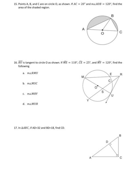 Solved Points A B And C Are On Circle O As Shown If Chegg