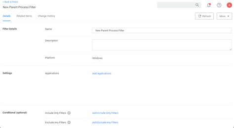 Parent Process Filter
