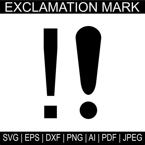 Exclamation Mark Svg Exclamation Point Svg Symbol Svg Exclamation Mark Clipart Exclamation